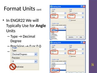Introduction and Basic commands of Auto CAD ppt BY KRT | PPTX