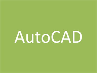 Autocad presentation | PPTX