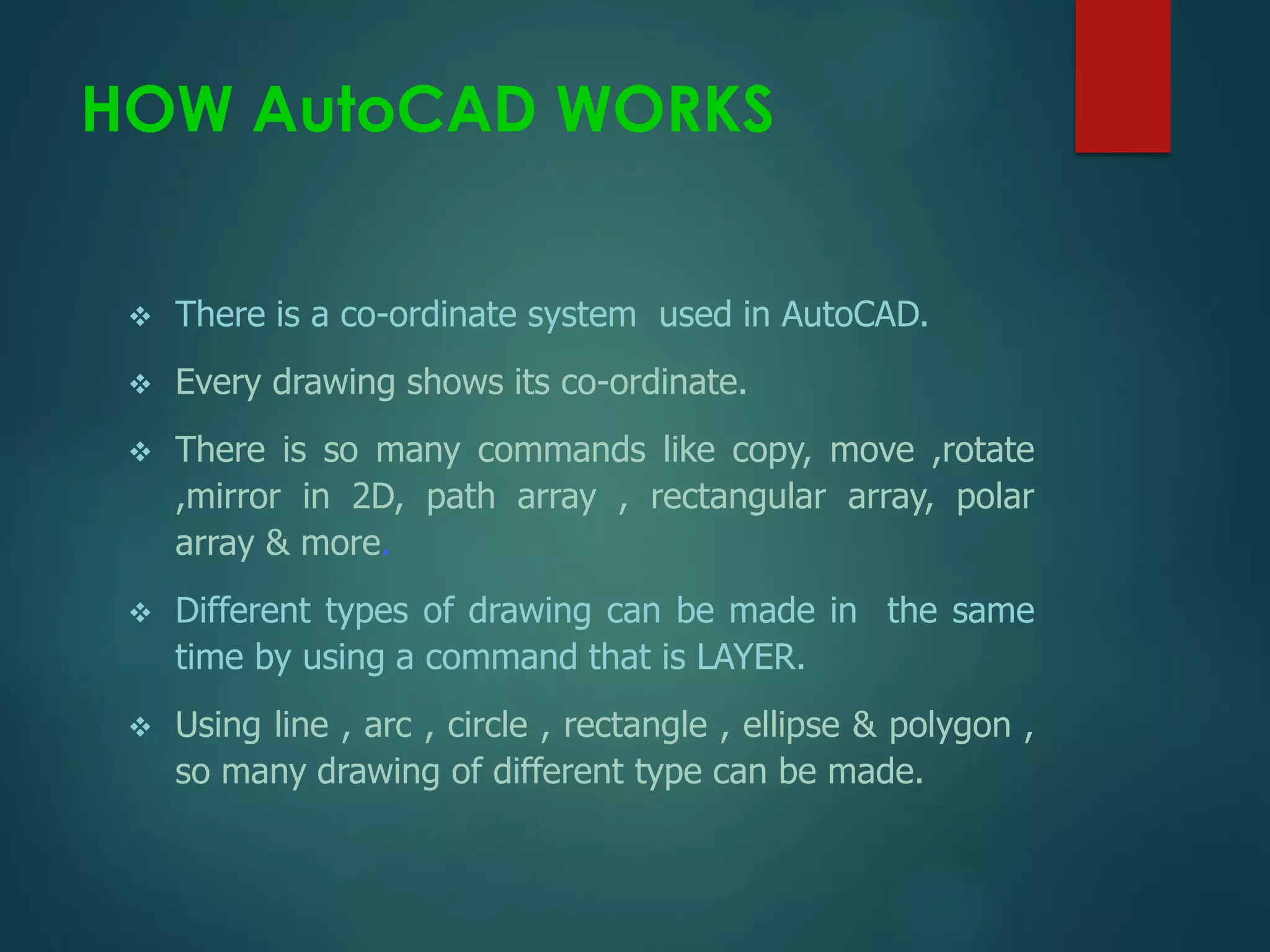 autocad presentation.pdf | Technology & Computing