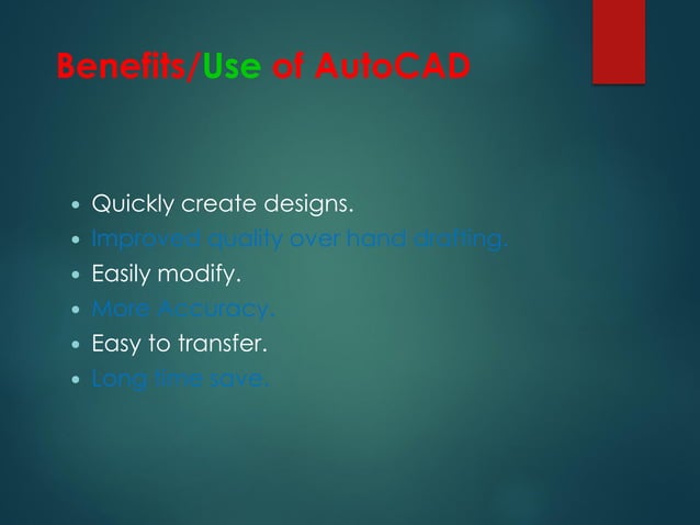 autocad presentation.pdf | Technology & Computing