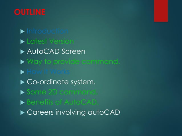 autocad presentation.pdf | Technology & Computing