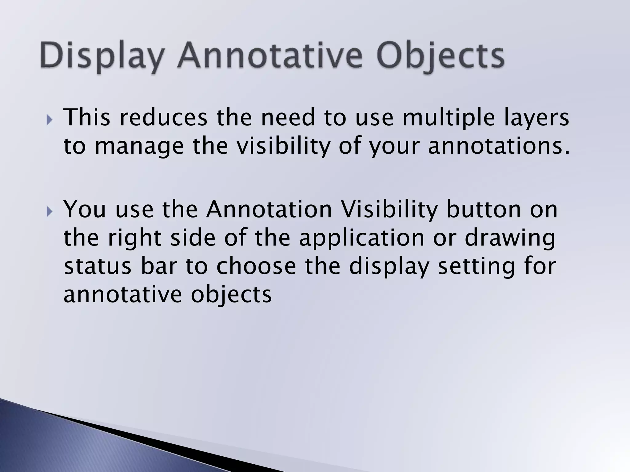 AutoCad scale annotation | PPTX