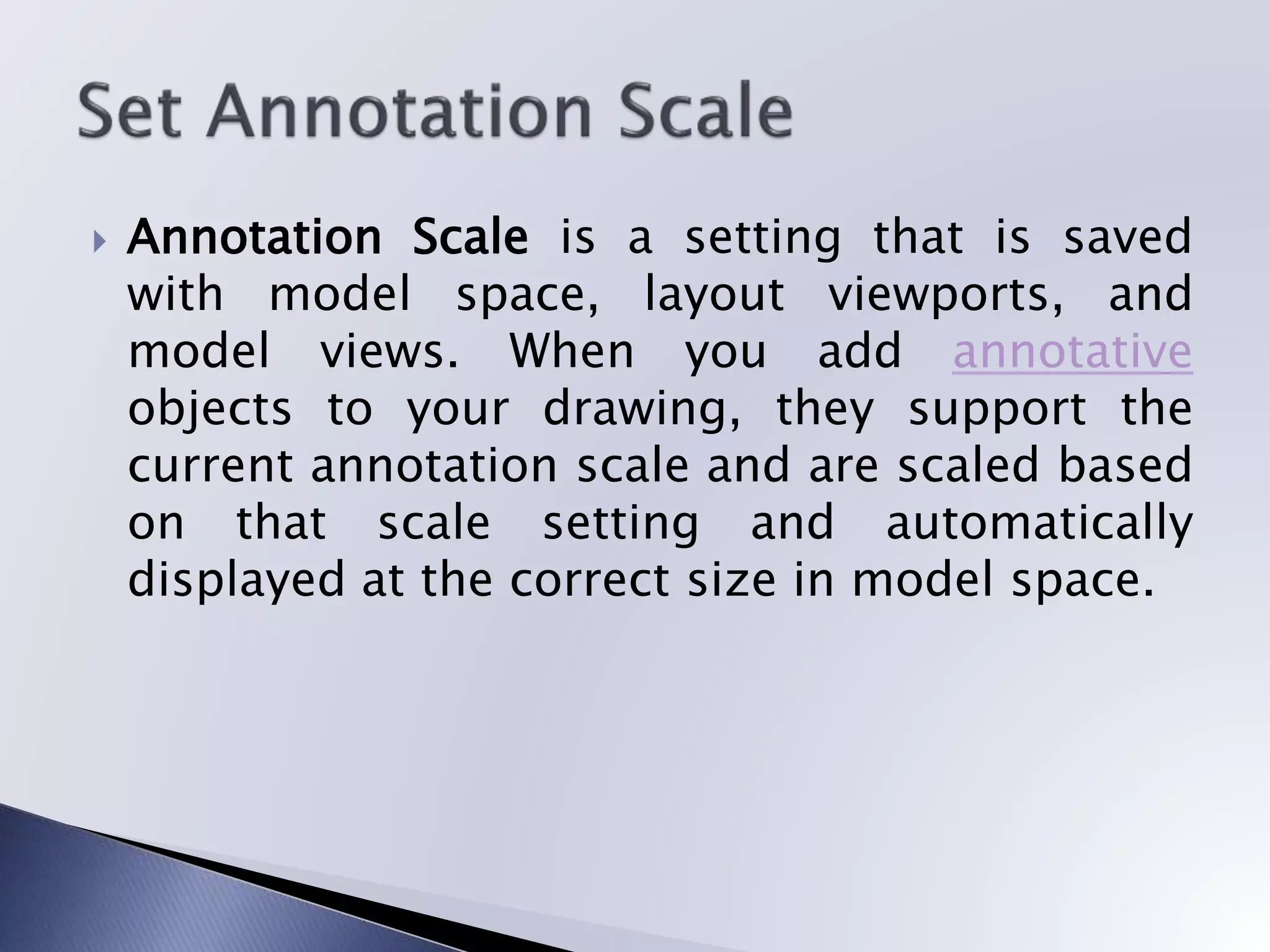 Autocad Scale Annotation Pptx