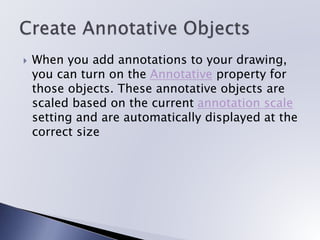 AutoCad scale annotation | PPTX