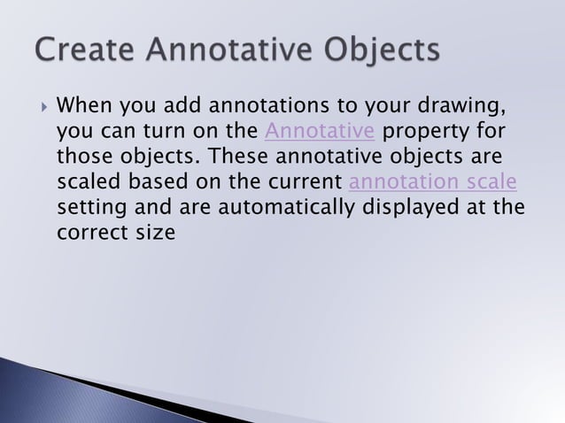 AutoCad scale annotation | PPTX