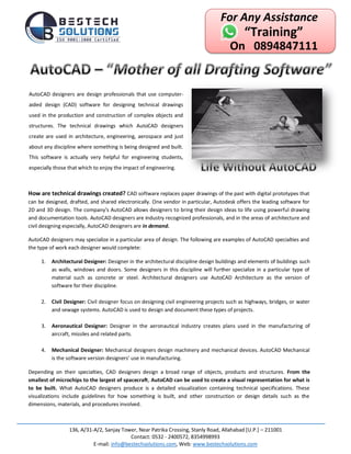 Designing Using AUTOCAD | PDF