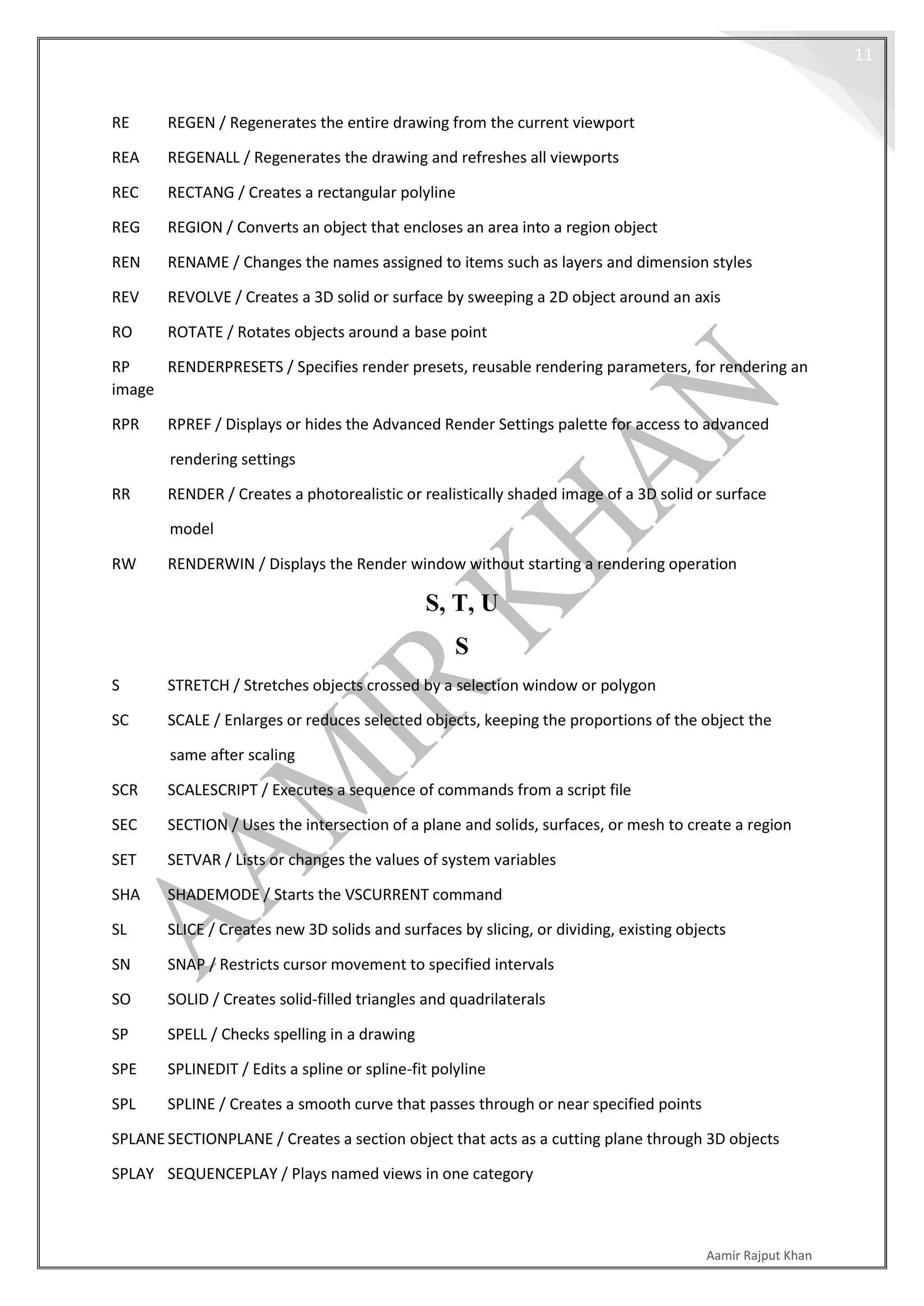 Auto cad shortcuts | PDF
