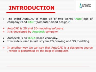 Autocad summer training | PPT