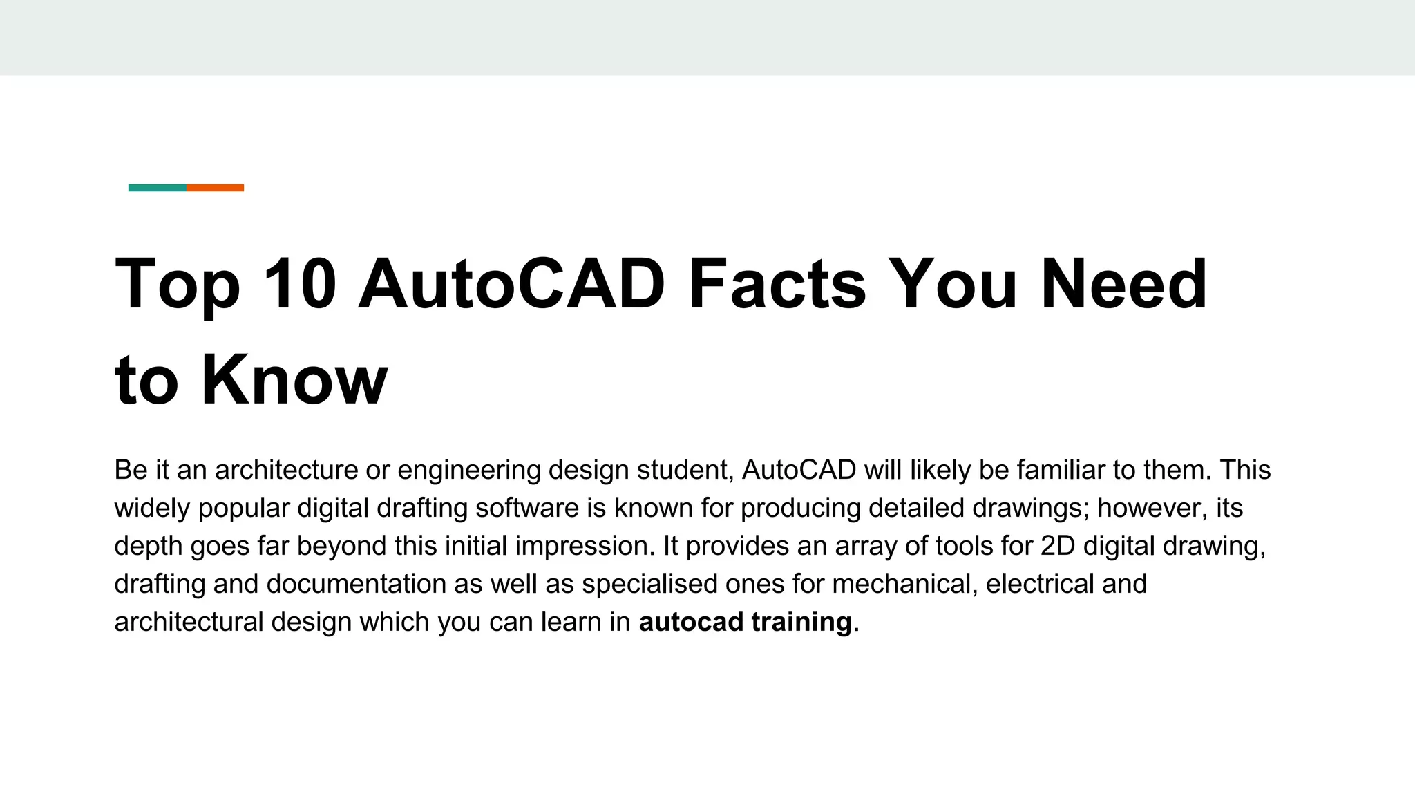 Top 10 AutoCAD Facts You Need to Know | PPTX