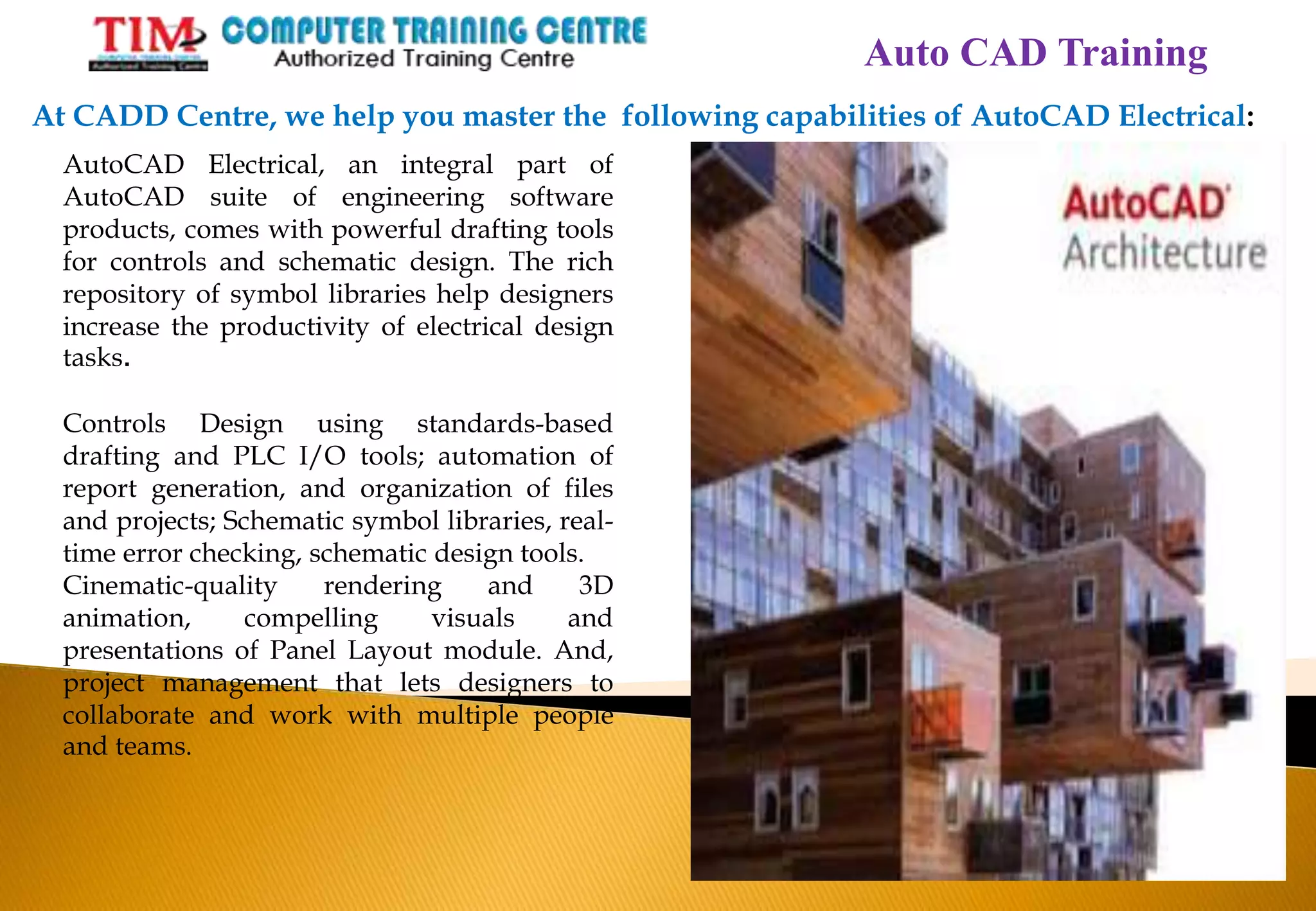 Auto cad training in dhaka | PPTX