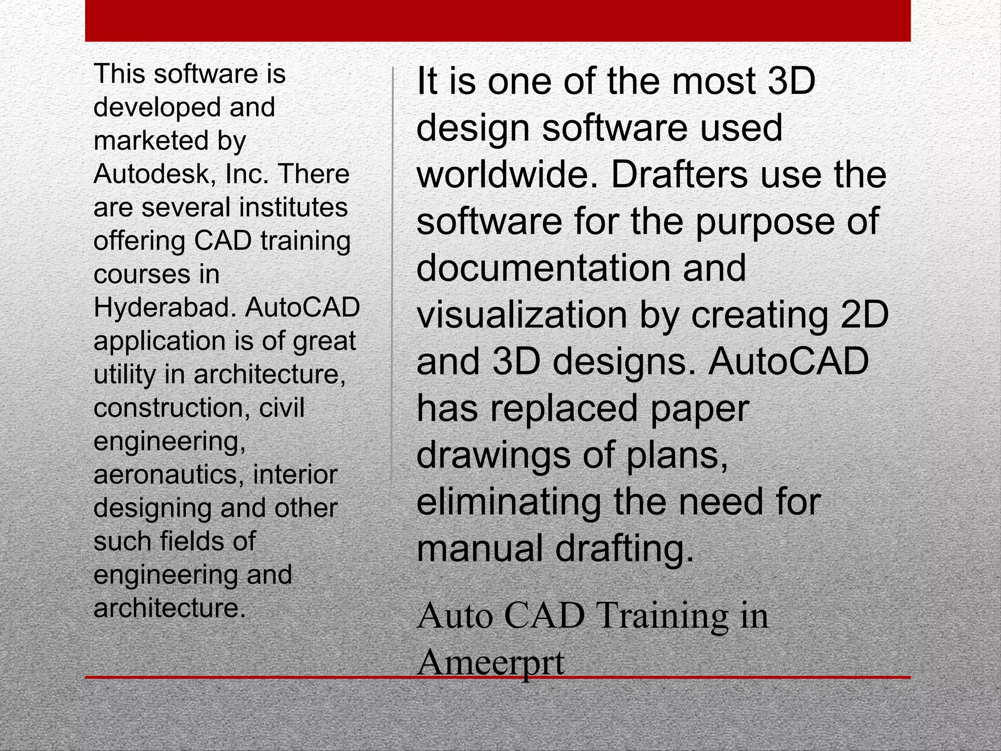 Auto cad training institute ikyaglobaledu | PPT
