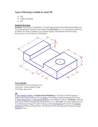 Autocad training report | PDF