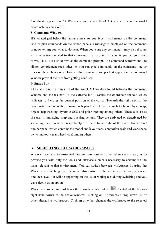 Autocad training report | PDF | Computing | Technology & Computing