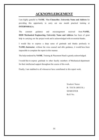 Autocad training report | PDF