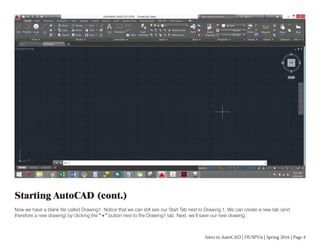 Intro to AutoCAD | PDF