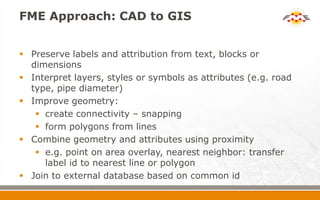 How to Transform Data between AutoCAD and GIS | PPTX