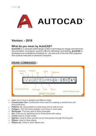 AutoCAD & Welding tTchnology | PDF