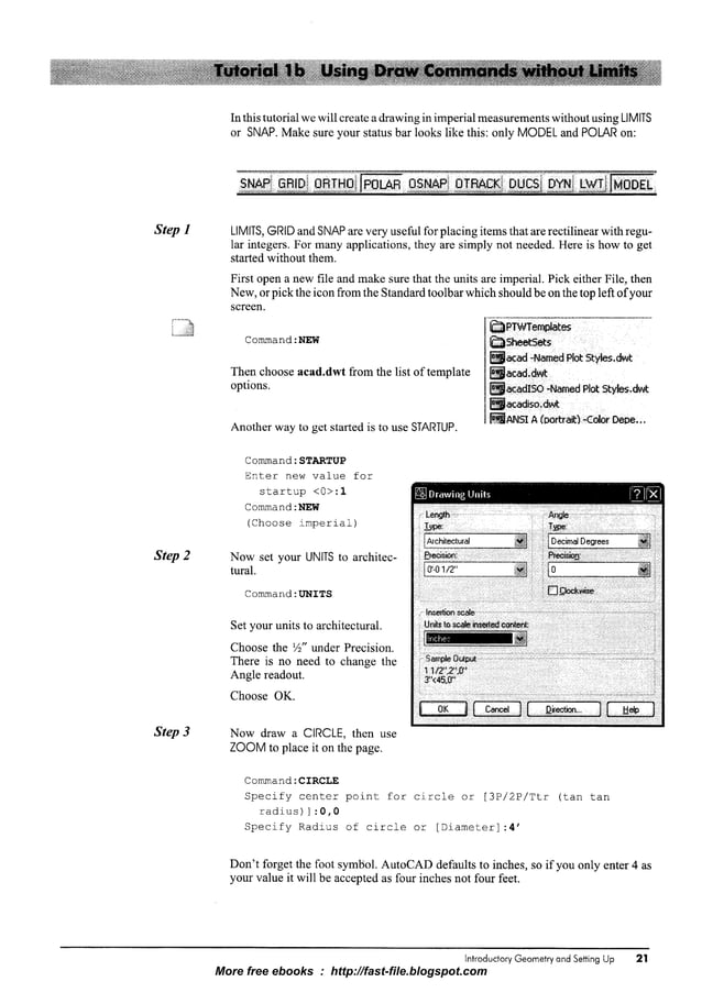 Auto cad workbook for architects and engineers | PDF | Desktop ...