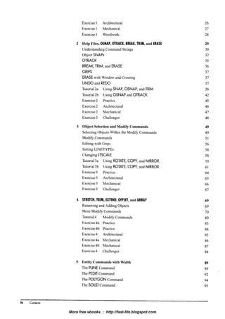 Auto cad workbook for architects and engineers | PDF