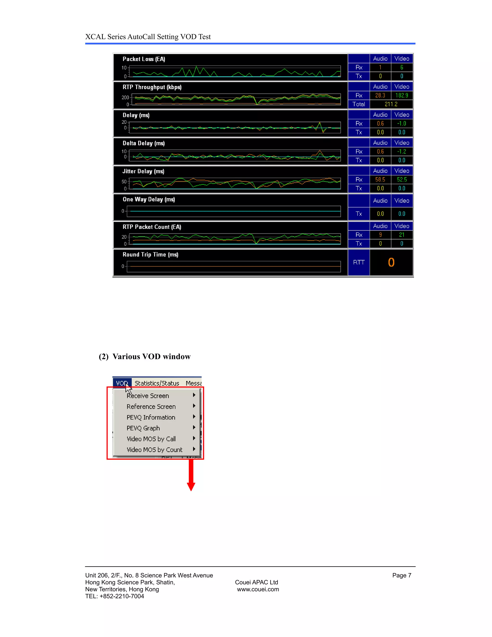 Auto call setup for xcal series 3.x.xx vod | PDF