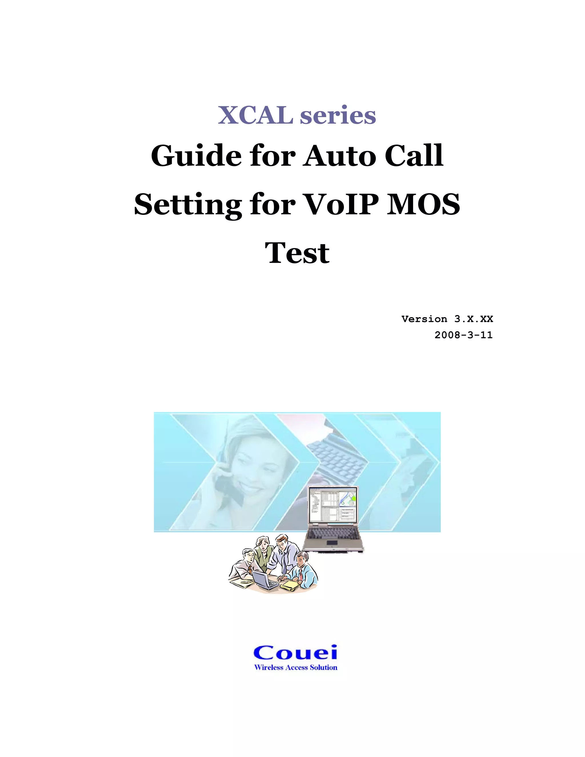 Auto call setup for xcal series 3.x.xx voip | PDF
