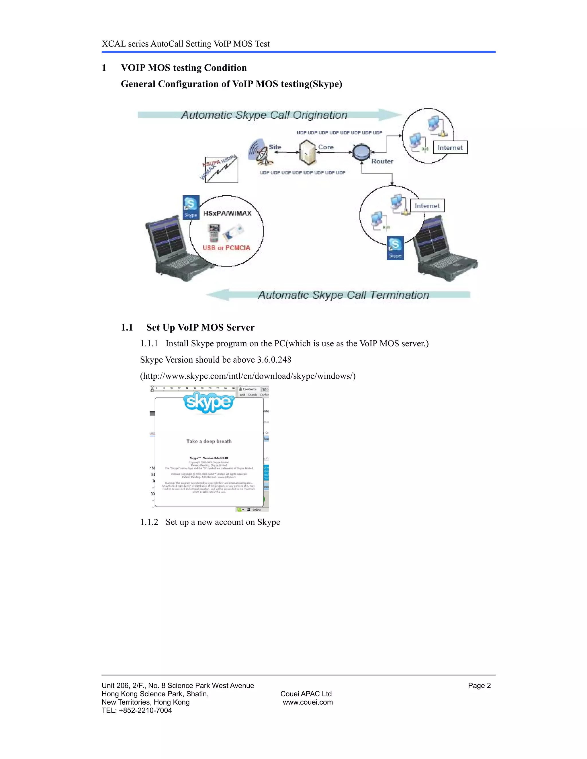 Auto call setup for xcal series 3.x.xx voip | PDF