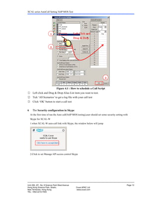 Auto call setup for xcal series 3.x.xx voip | PDF
