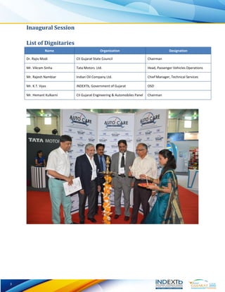 Vibrant Gujarat Summit on Auto Care, Automotive Industries in india and ...