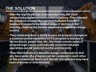 Automotive Manufacturer Learns How to Prevent Downtime After a PLC ...