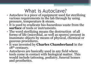Autoclave | PPTX