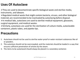 Autoclave | PPTX