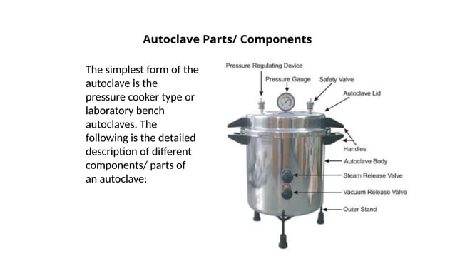 Basics, principle, types and working of Autoclave | PPTX