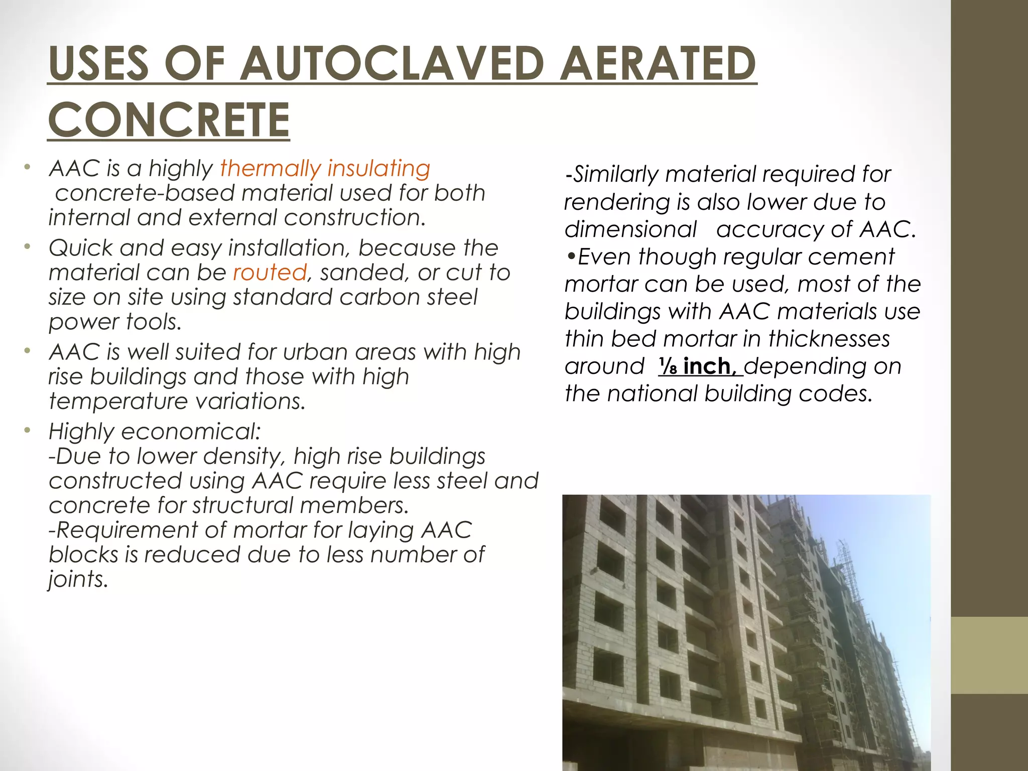 Autoclaved aerated concrete | PPT