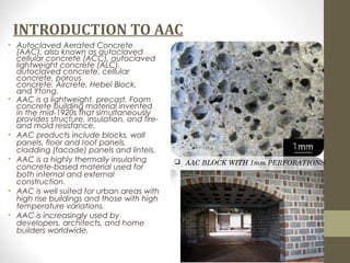 Autoclaved aerated concrete | PPT