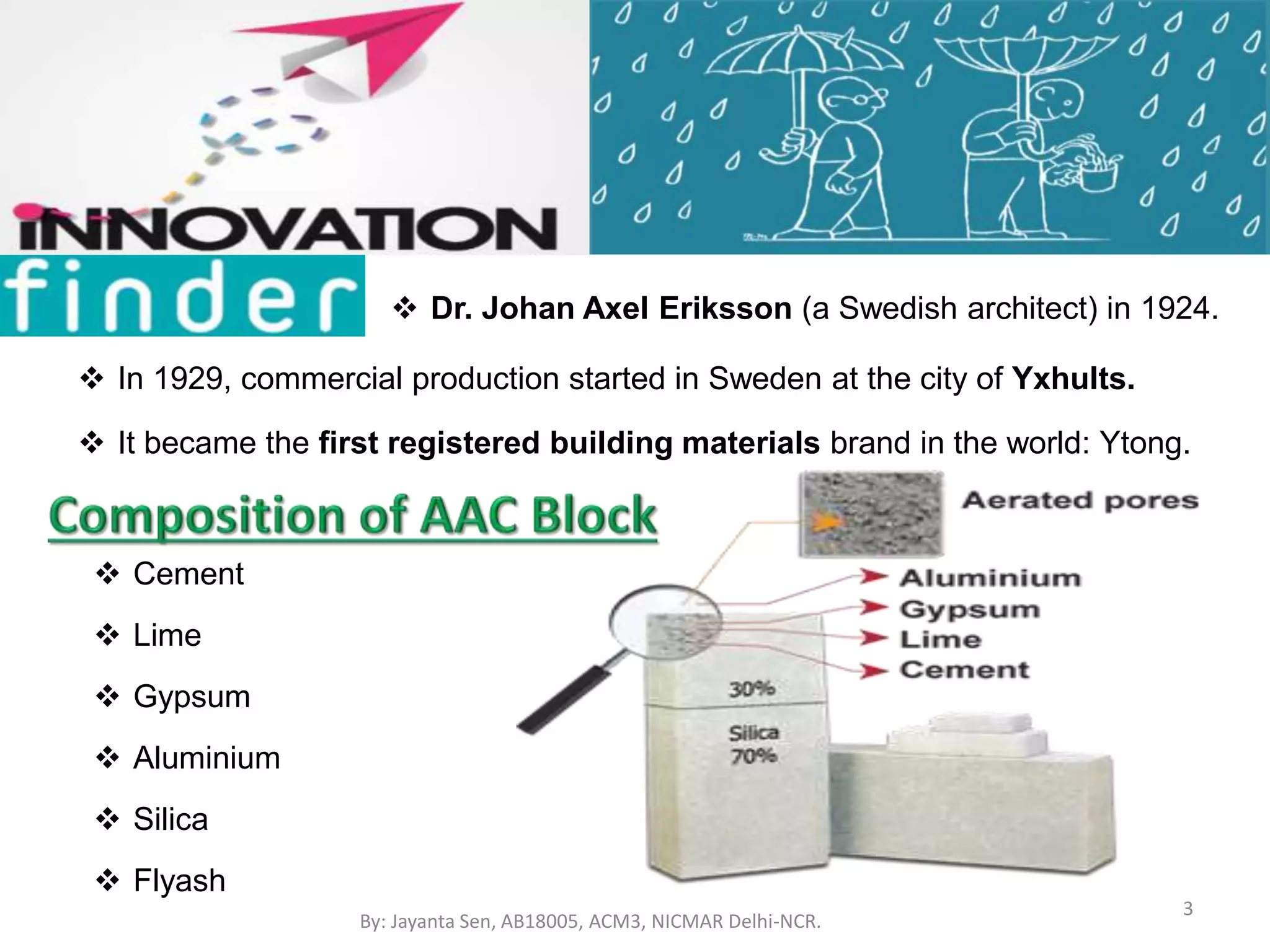 Autoclaved aerated concrete block | PPTX