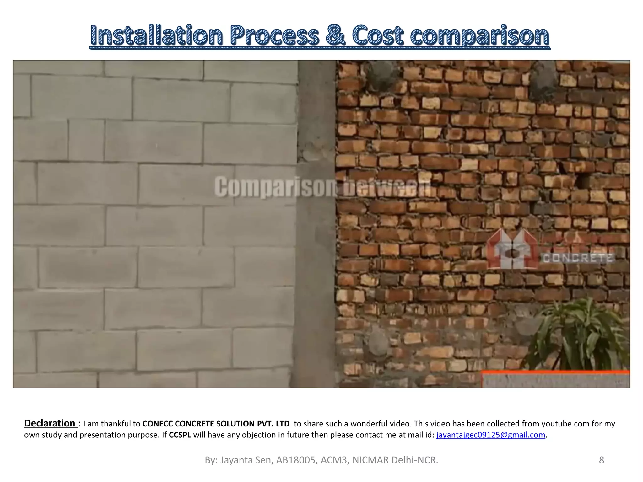 Autoclaved aerated concrete block | PPTX