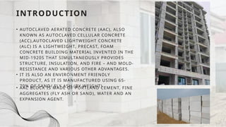 Autoclaved Aerated Concrete Blocks.pptxM | PPTX