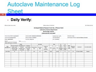 Autoclave instruction and maintenance | PPTX