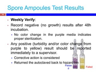 Autoclave instruction and maintenance | PPTX