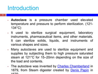 Autoclave instruction and maintenance | PPTX