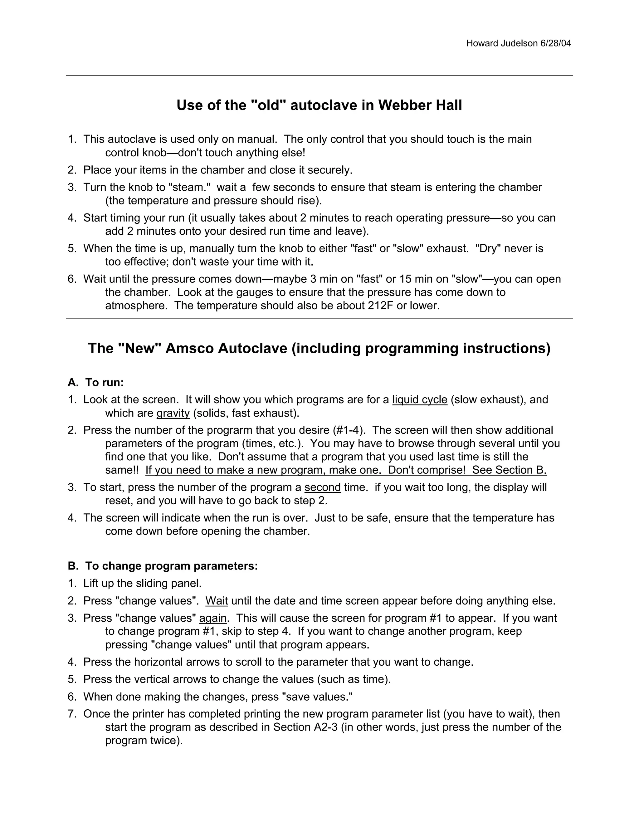 Autoclave operation | PDF