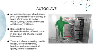 Autoclave pptx Vamsi- cleaning and utilisation | PPTX