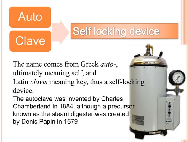 Autoclave | PPTX | Gardening | Home & Garden