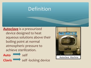 Autoclave the hit sterilisation | PPT