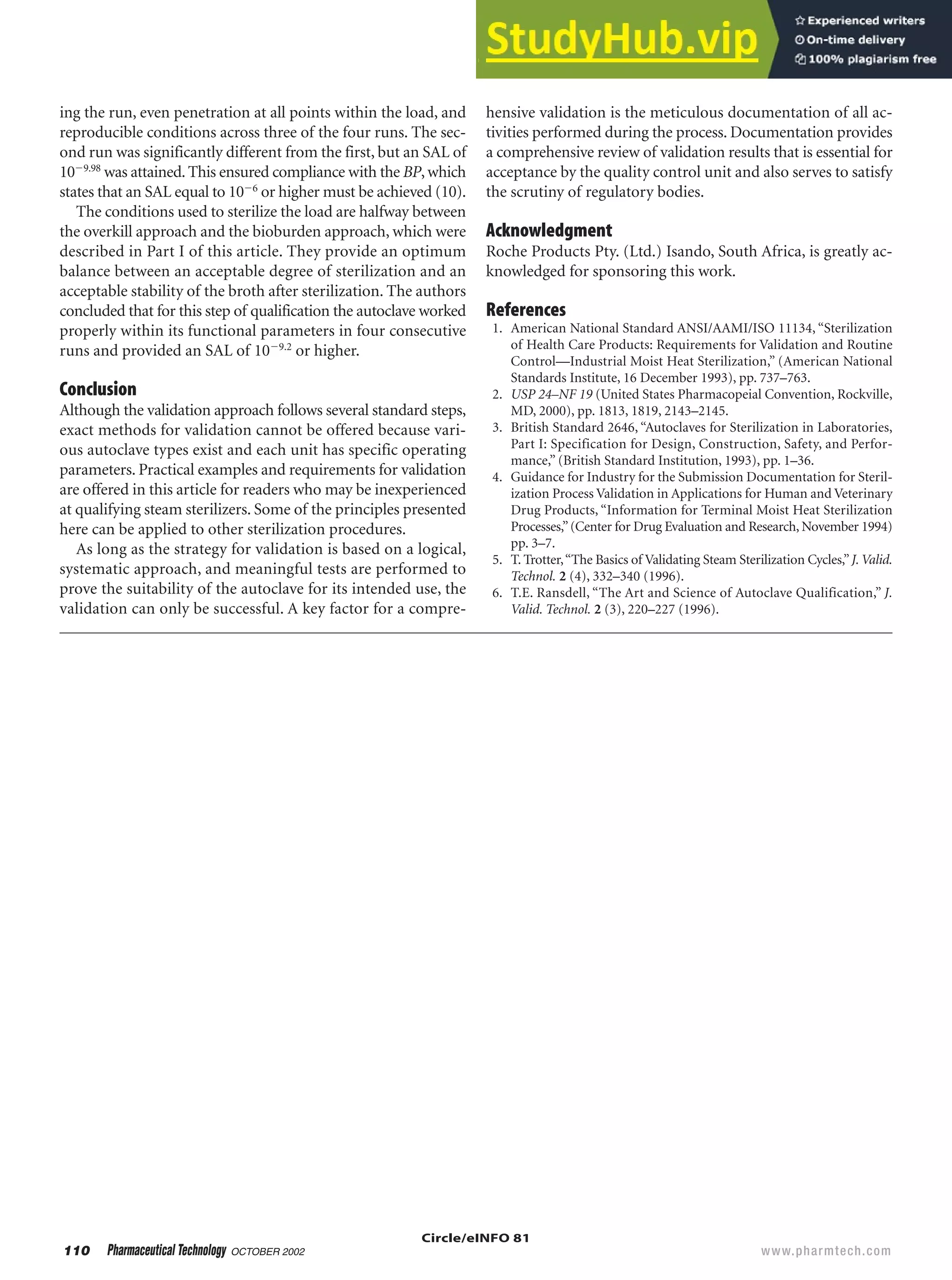 Autoclave Report Layout | PDF