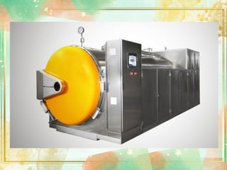 Autoclaves de almiento historia y partes de la maquina | PPTX