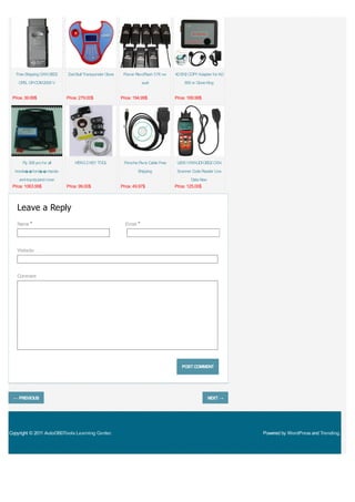 Auto code reader common features | PDF | Auto Type | Automotive