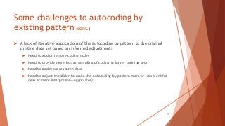 Letting the Machine Code Qualitative and Mixed Methods Data in NVivo 10 | PPT