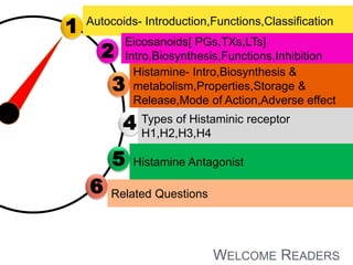Autacoids And Histamines | PPTX