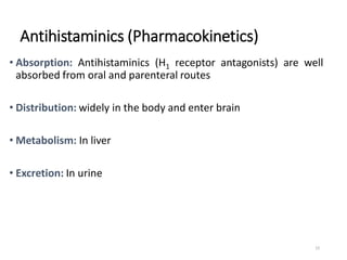 Autocoids Antihistaminics Neural pharmacology | PDF